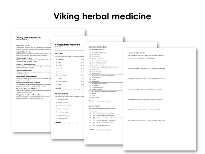 Viking herbal medicine | Teaching Resources