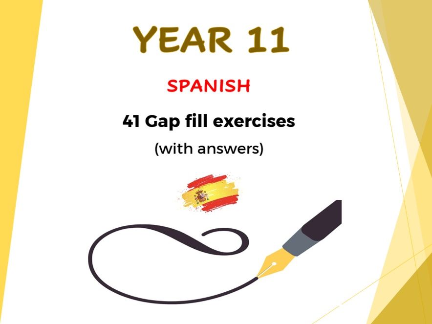 Spanish GCSE - Year 11 Grammar Gap Fills | Teaching Resources