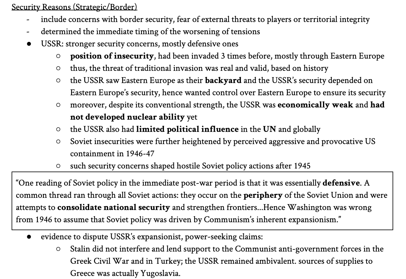 [A Level/GCSE] Cold War Comprehensive Notes | Teaching Resources