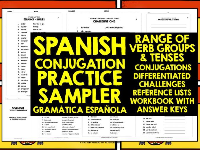 SPANISH PRESENT TENSE PRACTICE | Teaching Resources