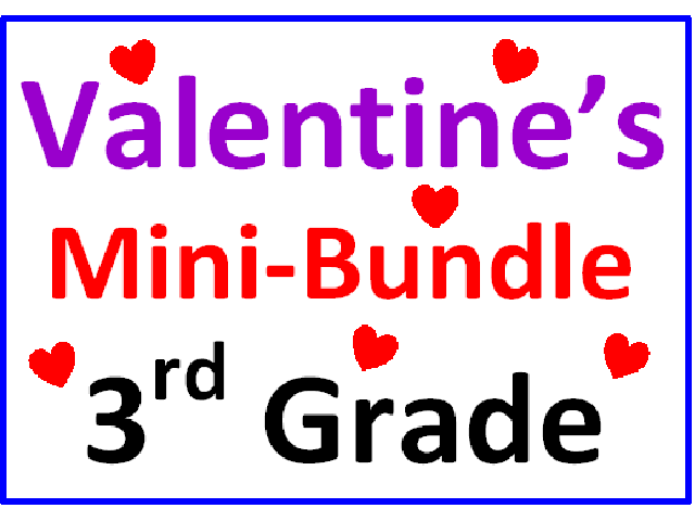 Valentine's Day 3rd Grade Mini-Bundle | Teaching Resources