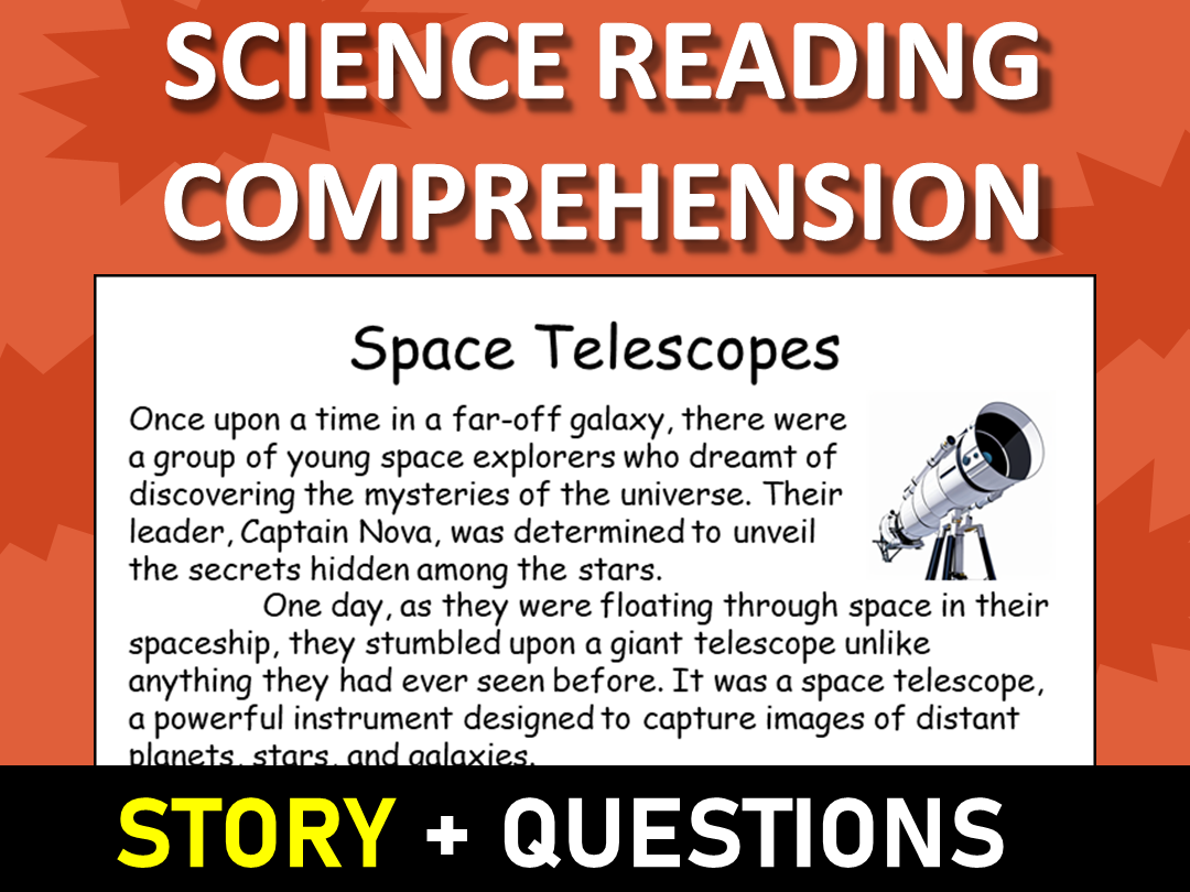 Space Telescopes Reading Science Story Comprehension Questions ...