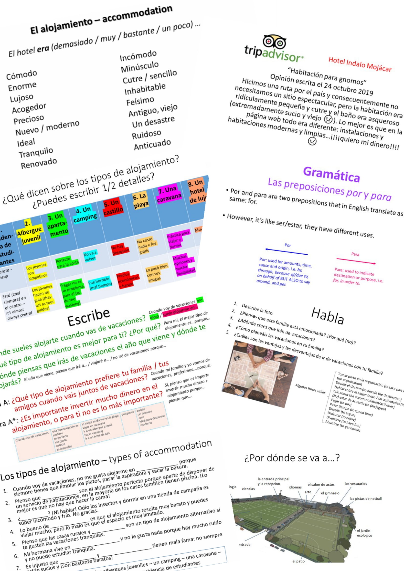 Unit 2 Self, family and friends (F-tourist information & directions ...