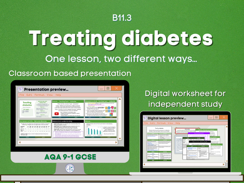 Treating diabetes Lesson bundle | Teaching Resources
