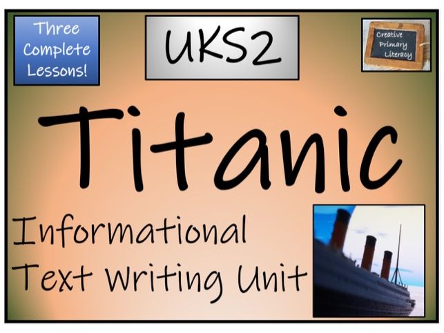 UKS2 History - Titanic Reading Comprehension & Informational Text ...
