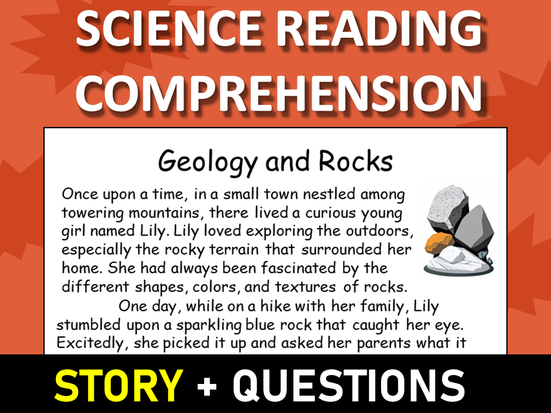 Geology and Rocks Reading Science Story Comprehension Questions ...