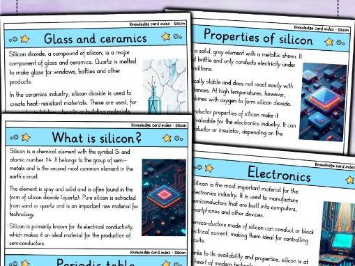 Silicon - Flashcards | Chemistry | Properties, Uses & Importance ...