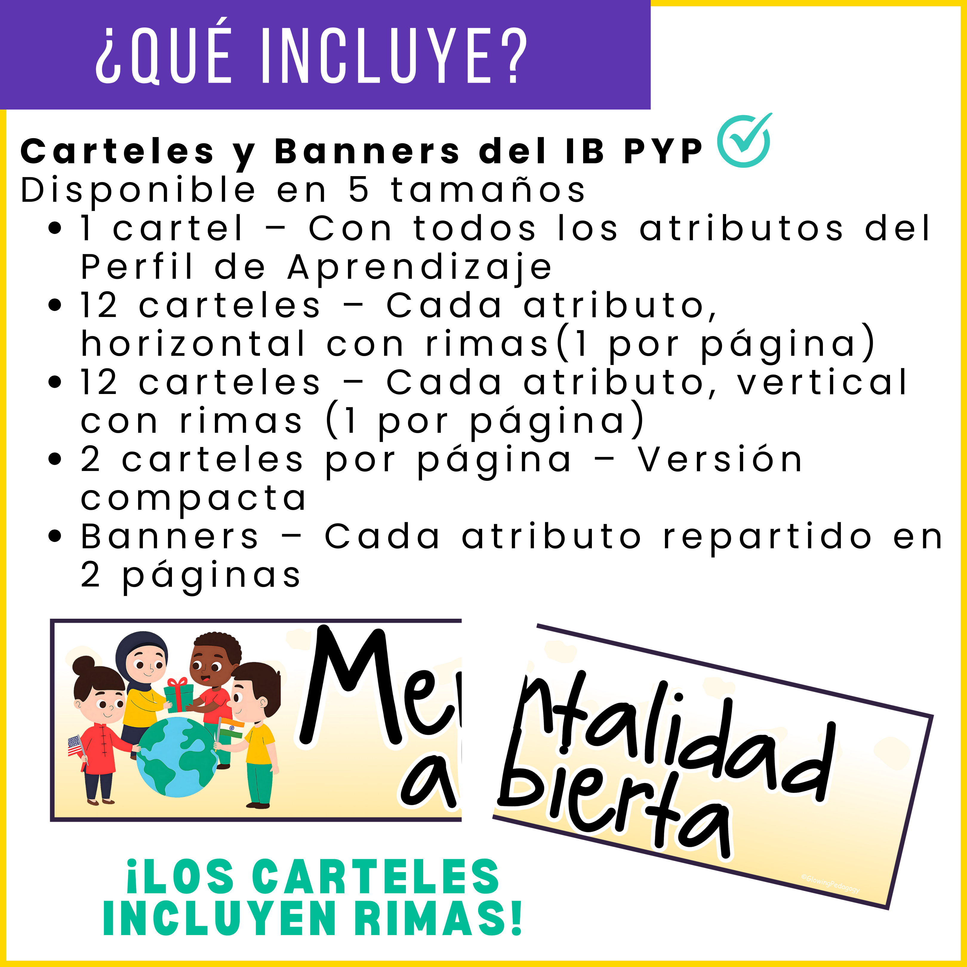 IB Learner Profile Posters in Spanish – Perfil de la Comunidad de ...