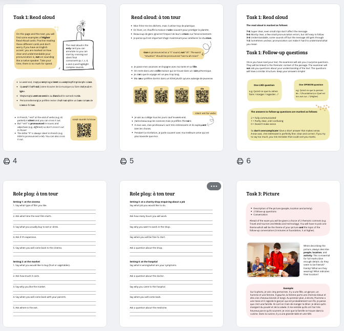 Speaking French Revision Guide Higher (Edexcel) | Teaching Resources