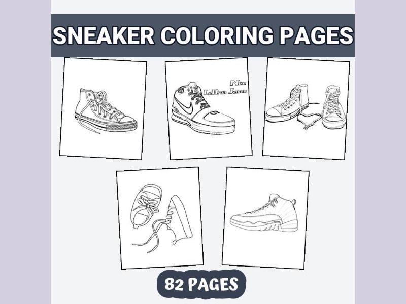 Ultimate Sneaker Coloring Pages: Print & Unleash Your Creativity ...