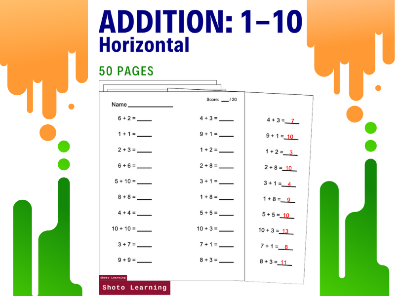 ADDITION 1 10 Worksheets Add Horizontal Math Practice Problems Numbers addition-1-10-worksheets-add-horizontal-math-practice-problems-numbers