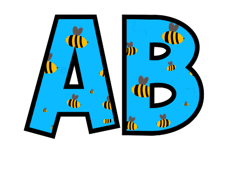 Bee Display Lettering | Teaching Resources