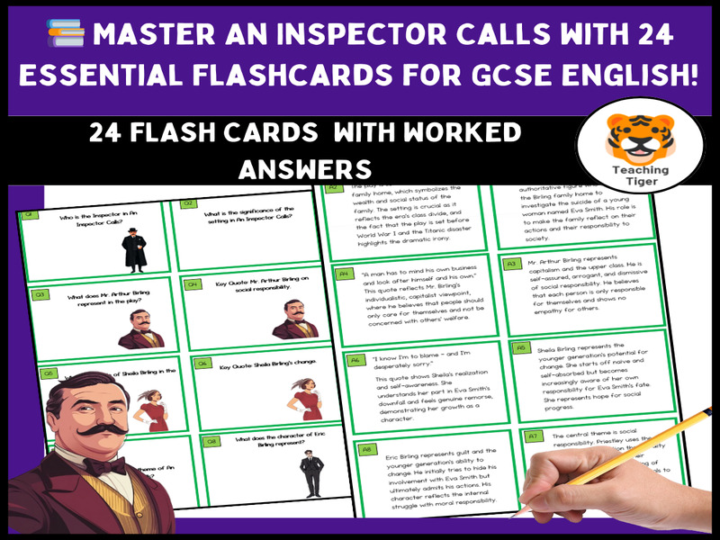 An Inspector Calls Flashcards for GCSE English Revision | Themes ...