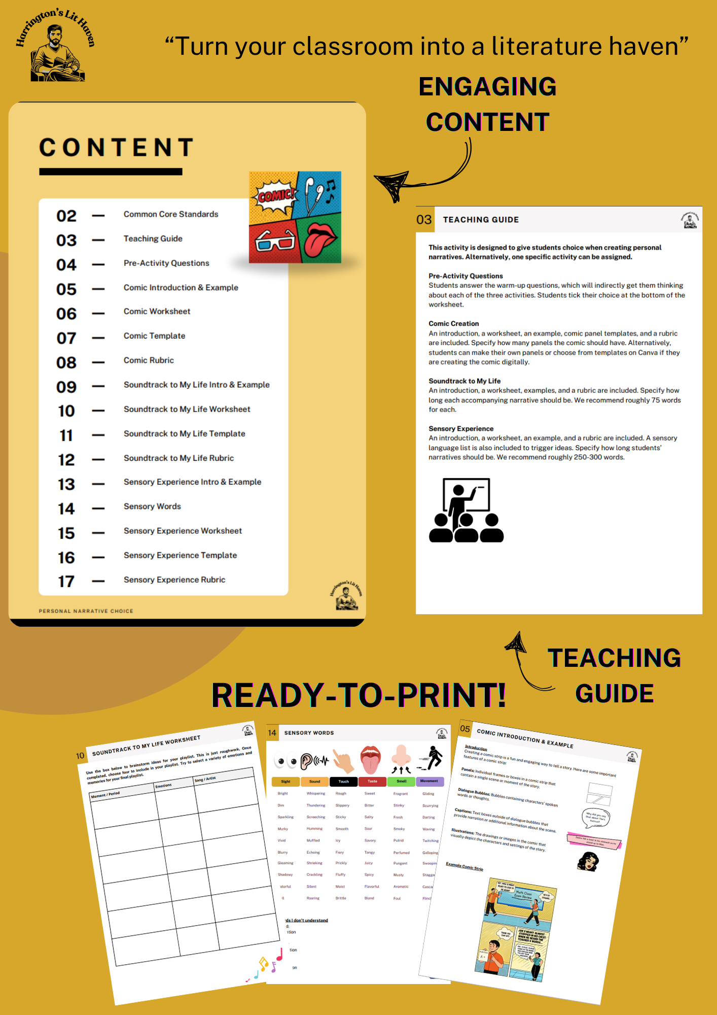 Personal Narratives Choice: Comics, Soundtrack To My Life, Sensory ...