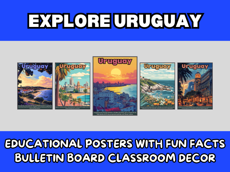 Explore Uruguay – Educational Posters with Fun Facts | Bulletin Board ...