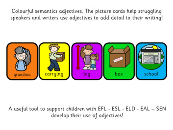 Colourful Semantics: Adjectives! | Teaching Resources