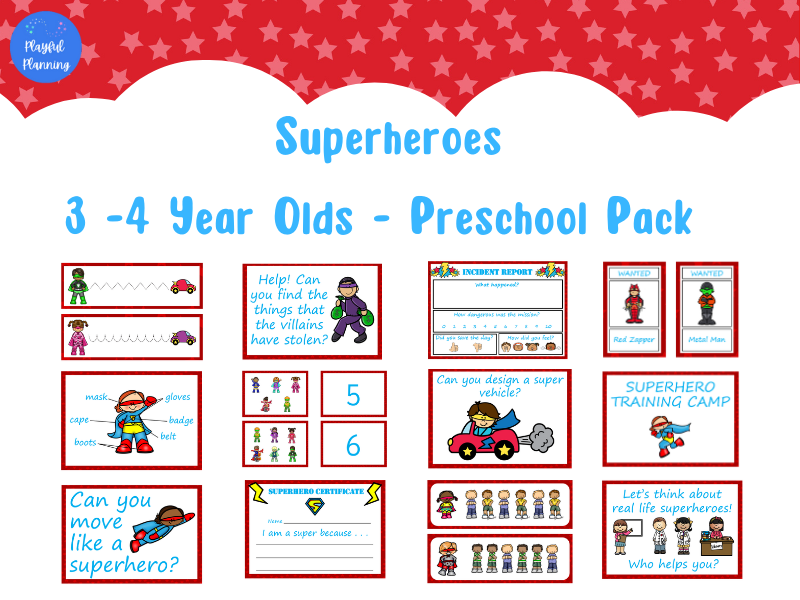 Superheroes Preschool Planning and Resource Pack | Teaching Resources