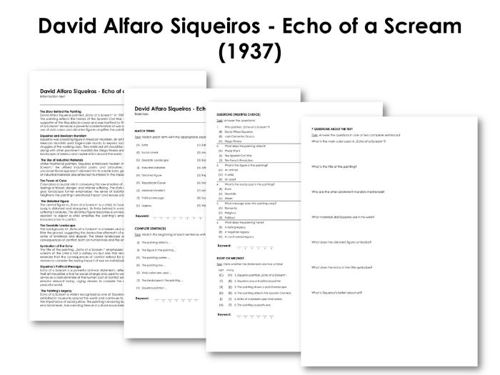 David Alfaro Siqueiros - Echo of a Scream (1937) | Teaching Resources