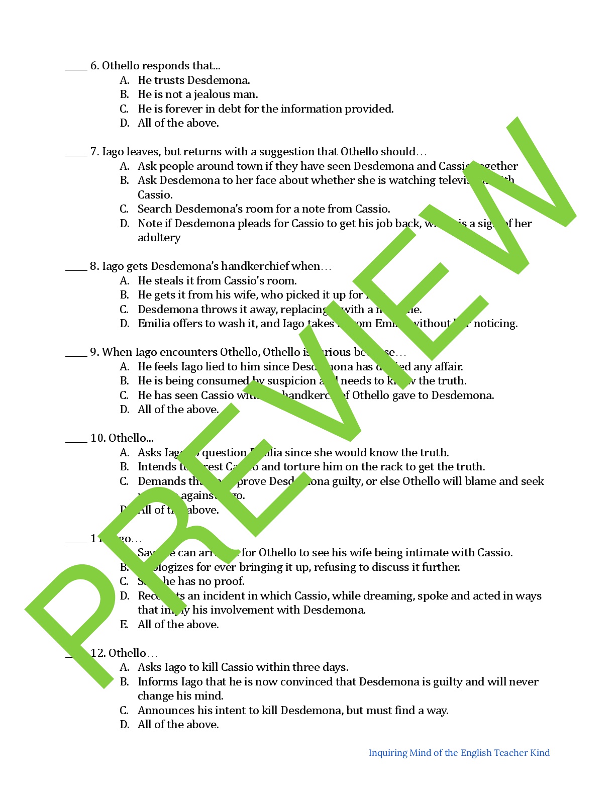 What Are The Questions In Act 3 Of Othello? – WBFL