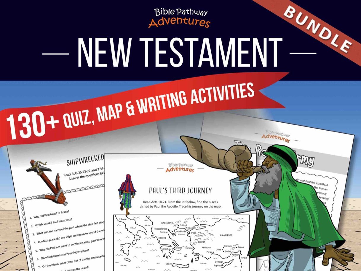 130+ New Testament Quizzes & Activities: Activity Book Bundle ...