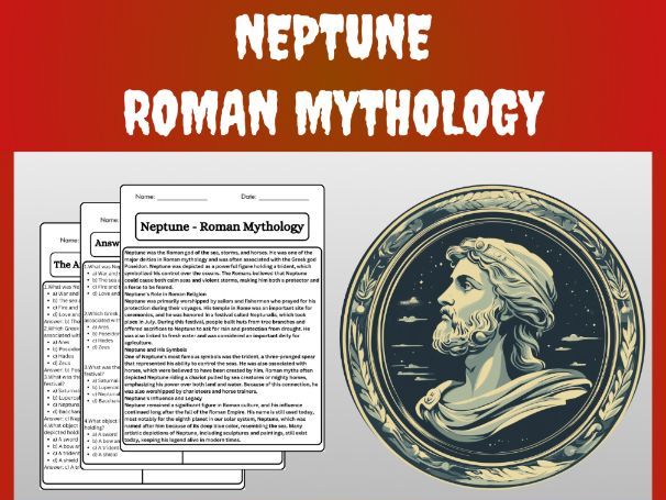 Neptune - Roman Mythology Reading Comprehension Passages & Questions ...