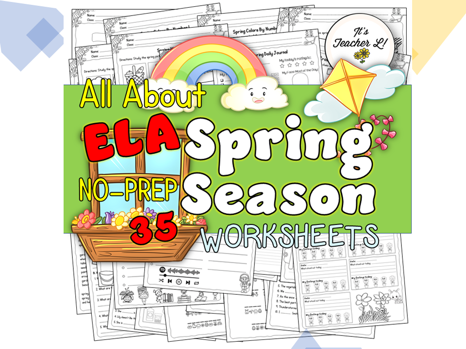No-Prep ELA Spring Worksheets | Teaching Resources