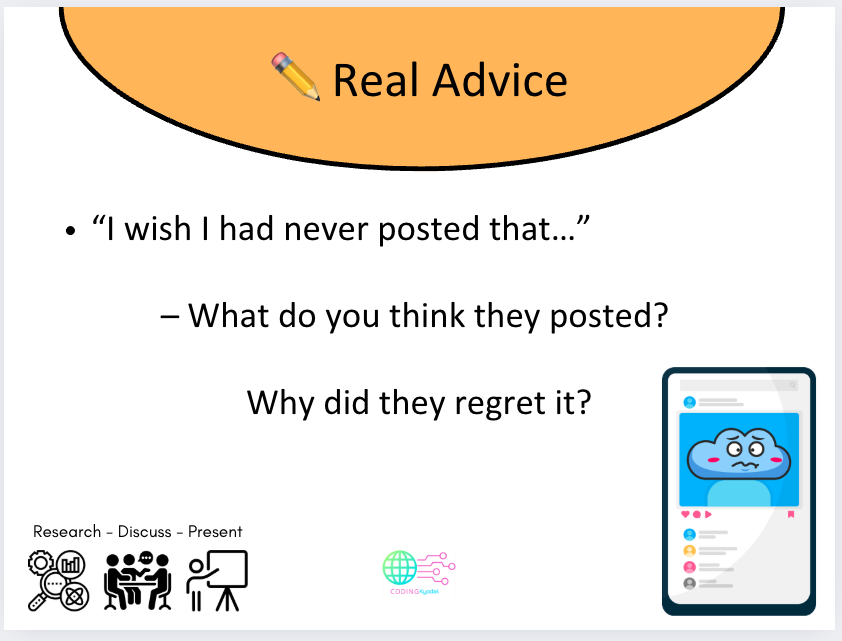 Digital Literacy Task Cards – Theme 9: What Teens Would Tell Their ...