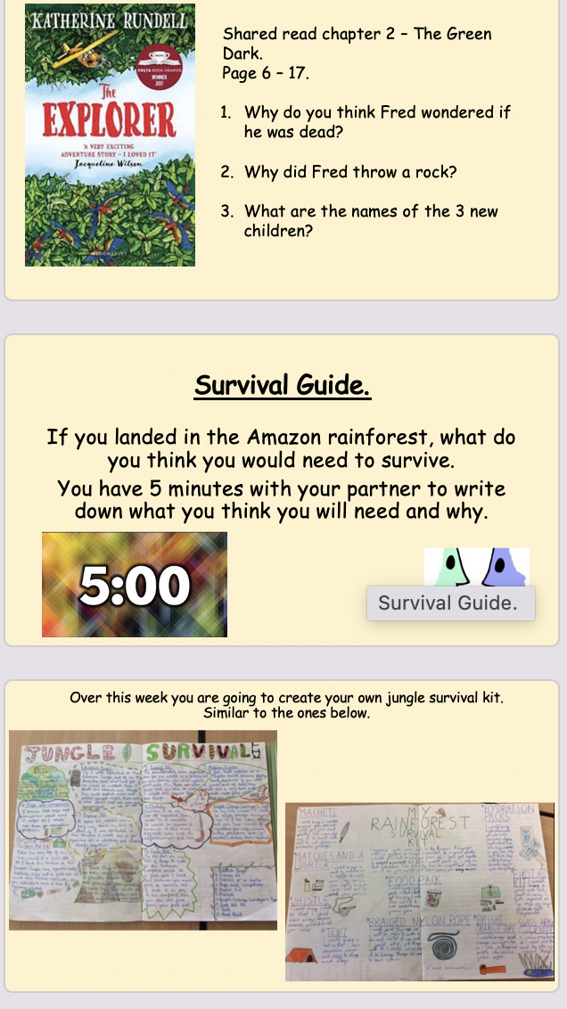 The Explorer- Katherine Rundell - Week 2 Planning | Teaching Resources