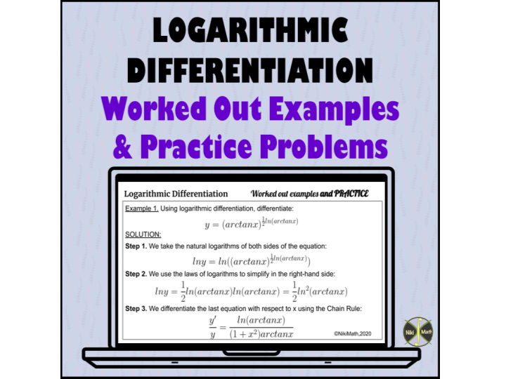 Logarithmic Differentiation - Worked out Examples & Practice Problems ...