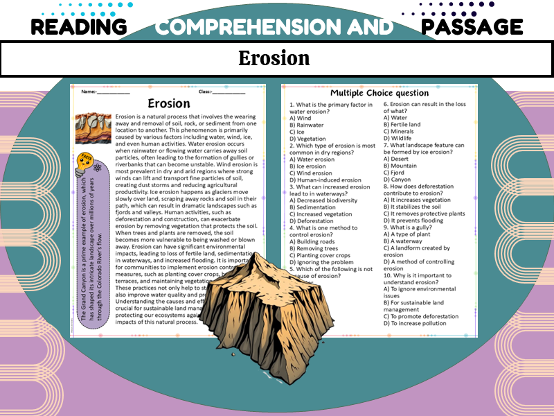 Erosion Explained: Engaging Reading Passage with Questions for Deeper ...
