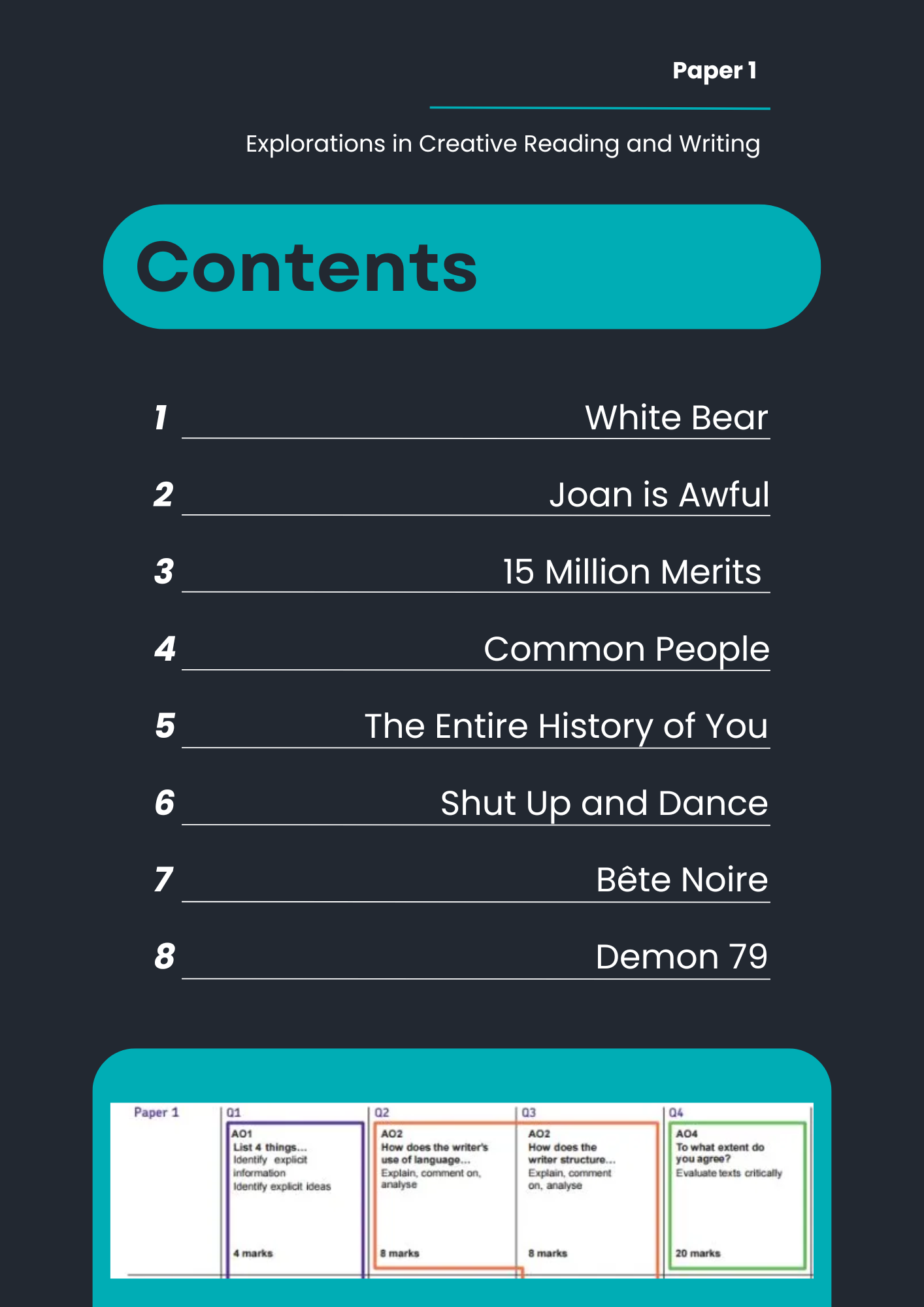 AQA Paper 1 Booklet: 'Black Mirror' Dystopian Fiction | Teaching Resources