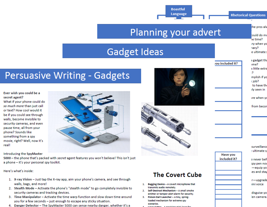 Stormbreaker Persuasive Gadget Advert for Spy | Teaching Resources
