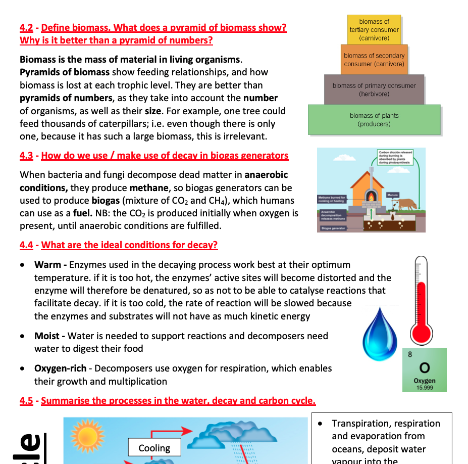 B7-1 - GCSE AQA Biology TREBLES - 'Ecology' | Teaching Resources