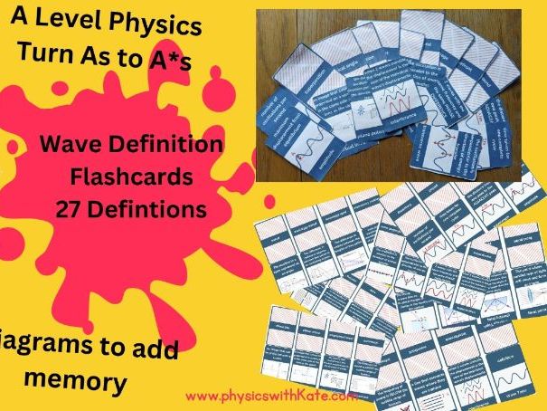 A Level Physics Revision Wave Definition Flashcards with diagram - 27 ...