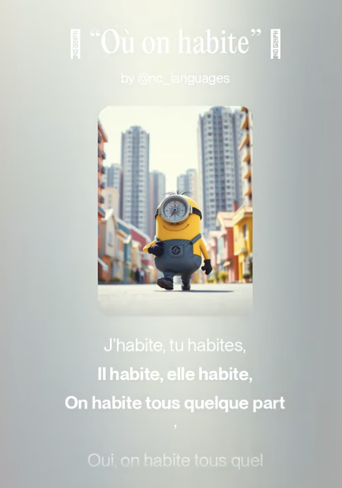 04. FRENCH SONG Year 7. Unit 4: Là où j'habite (Lyrics, Worksheet and ...