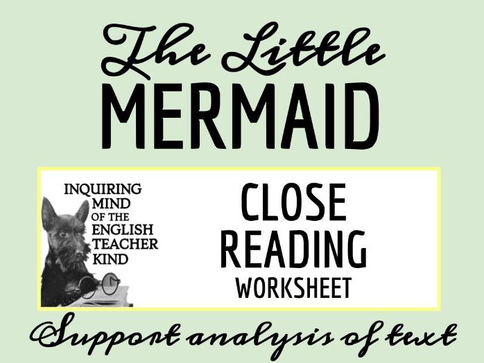 "The Little Mermaid" by Hans Christian Andersen Resource Bundle ...