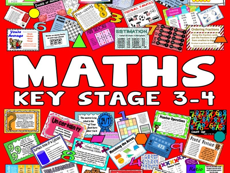 150 KEY STAGE 3-4 MATHS ACTIVITIES TASKS GAMES TEACHING RESOURCES ...