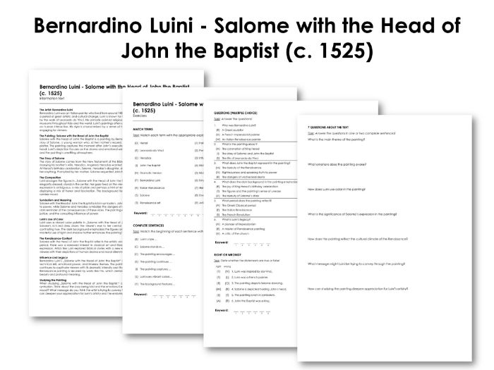 Bernardino Luini - Salome with the Head of John the Baptist (c. 1525 ...