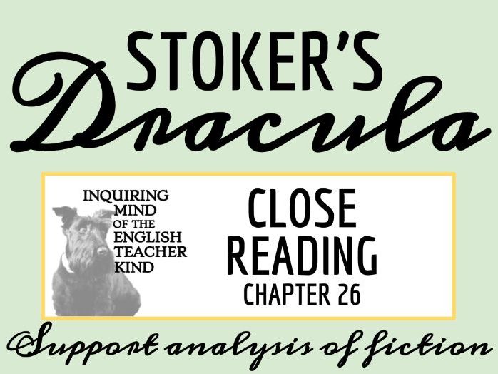 Dracula Close Reading Worksheets Bundle - Chs. 15-27 | Teaching Resources