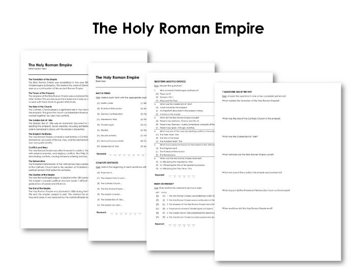 The Holy Roman Empire Teaching Resources