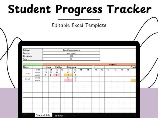 Student Progress Tracker - Editable Excel Template | Teaching Resources