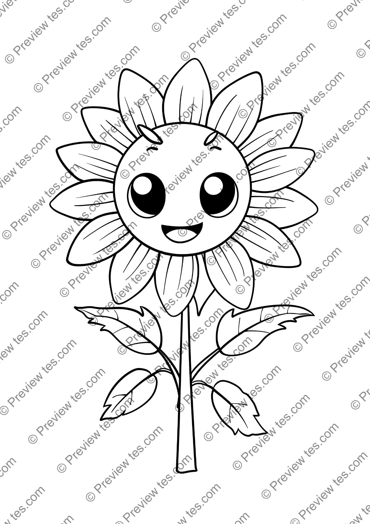 Sunflower Colouring Pages | Summer Art Activities | Nature Study ...