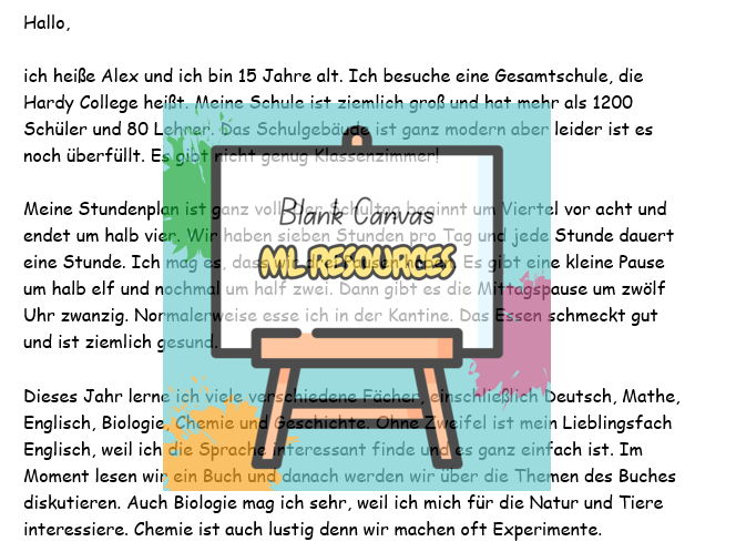 Die Schule (School) Reading Text and Tasks [CfE Third Level] | Teaching ...