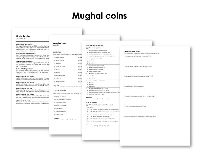 Mughal coins | Teaching Resources