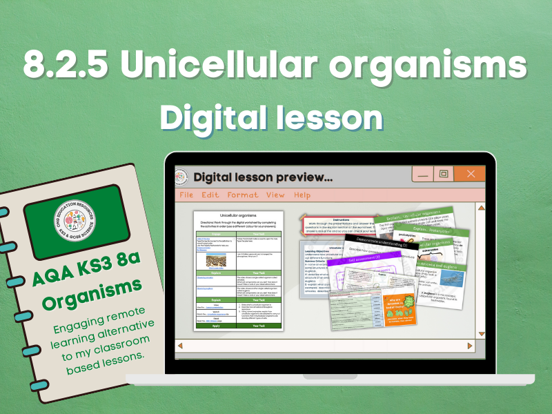 8a Organisms: Digital lesson bundle (AQA KS3 1) | Teaching Resources