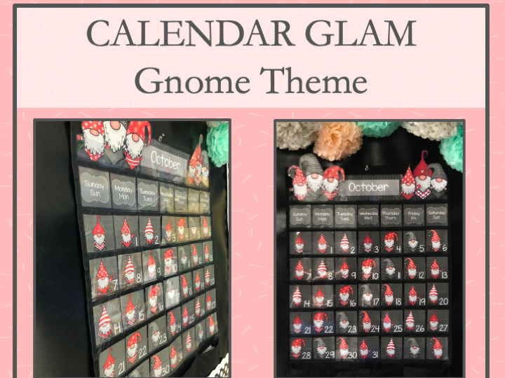 Calendar Glam - Gnomes Theme | Teaching Resources