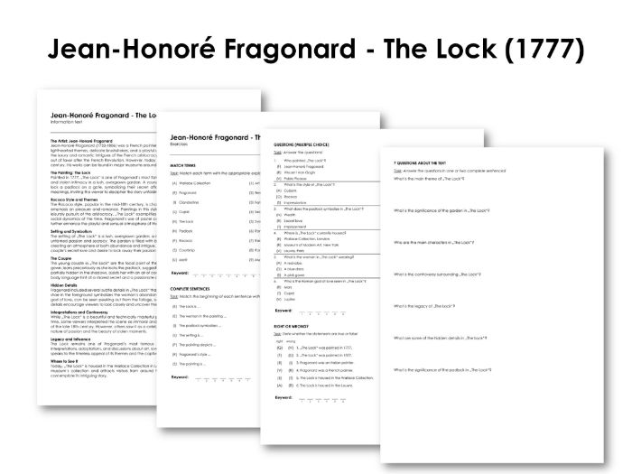 Jean-Honoré Fragonard - The Lock (1777) | Teaching Resources