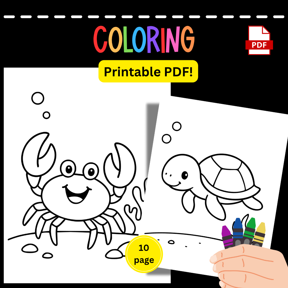 Sea Animals Coloring Pages | Preschool PDF | Teaching Resources