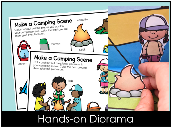 Camping Craft 3D Diorama Summer Camping Theme Activity Project ...