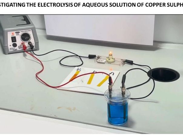 Investigating the electrolysis of aqueous solution of copper sulphate ...